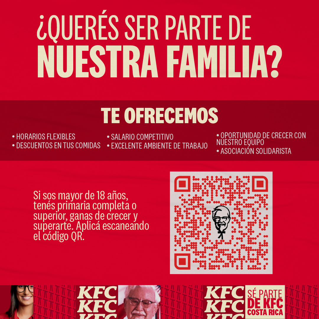KFC Costa Rica, S.A. - Trabaja con nosotros | Pandapé